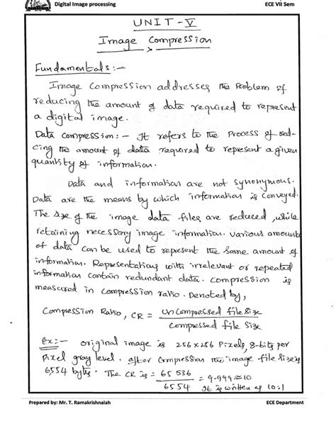 dip unit v image compression pdf