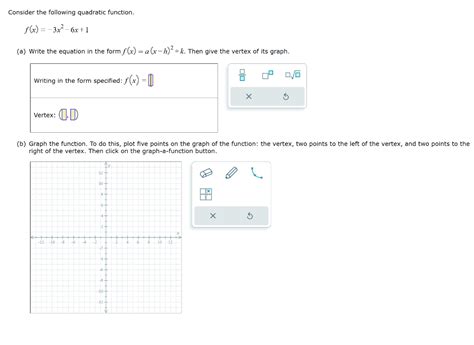 solved consider the following quadratic function