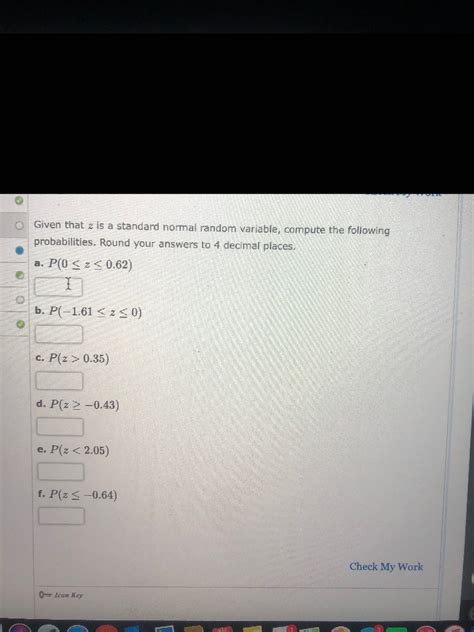 solved given that z is a standard normal random variable