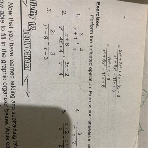 Addition And Subtraction Of Dissimilar Rational Algebraic Expressions