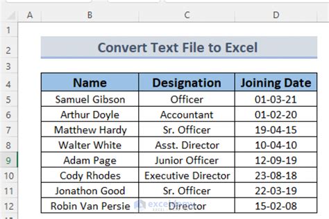 How To Convert Text File To Excel Automatically 3 Suitable Ways