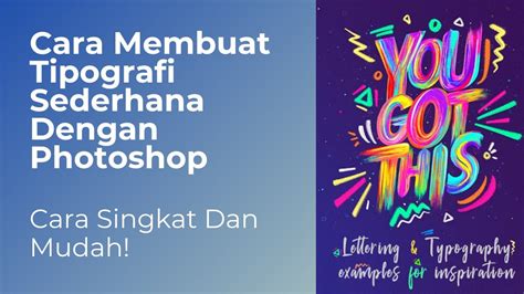 Cara Membuat Tipografi Dengan Photoshop YouTube