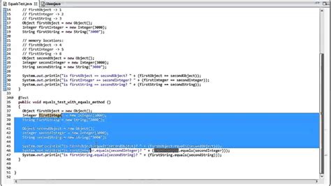 java equals vs operator youtube
