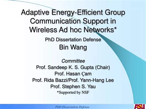 ppt adaptive energy efficient group communication support in wireless ad hoc networks