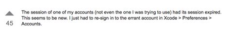 Xcode Export Upload Error Your Session Has Expired Please Log In