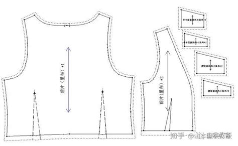服装打版教程 各种马甲打版制图 知乎