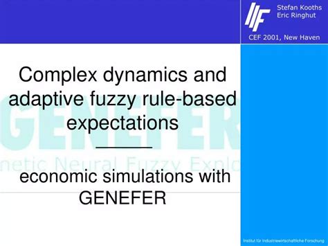 ppt complex dynamics and adaptive fuzzy rule based expectations economic simulations with