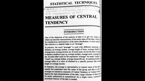 fybcom sem 1 mathematical and statistical techniques ii chapter 4 measures of central tendency