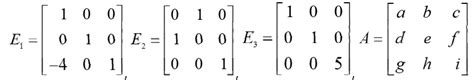 elementary row and column operations in matrices w3schools