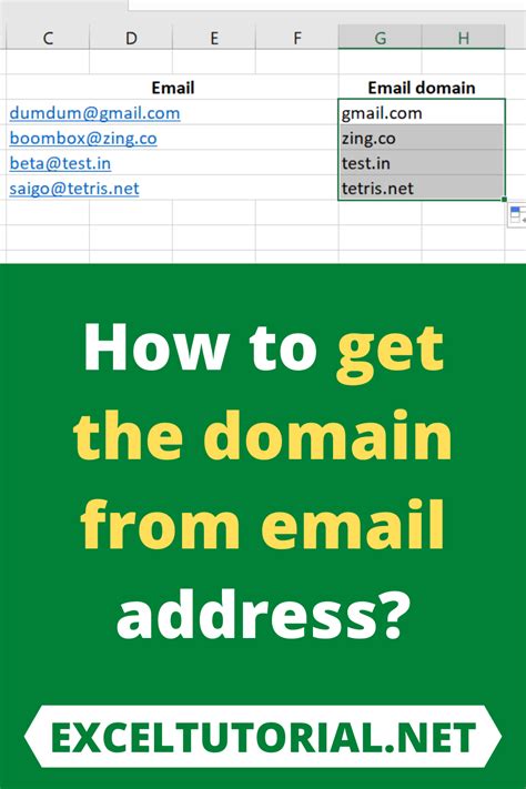 how to get the domain from an email address how to ex