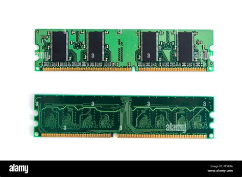 RAM Stick Of Computer Random Access Memory Isolated On White With