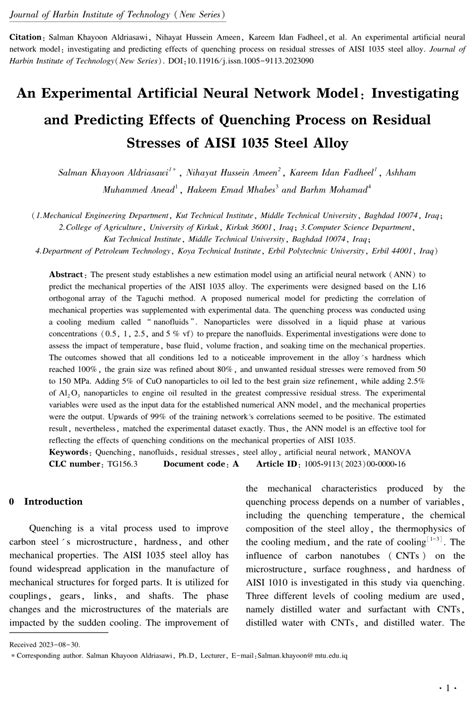 pdf an experimental artificial neural network model investigating and predicting effects of