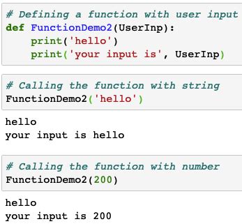 User Defined Functions In Python Thinking Neuron