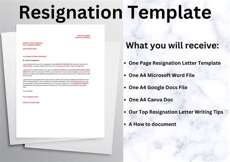 Google Docs Resignation Template Microsoft Word Resign Letter