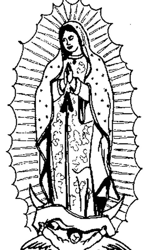 Dibujos De La Virgen De Guadalupe Para Colorear Imagui
