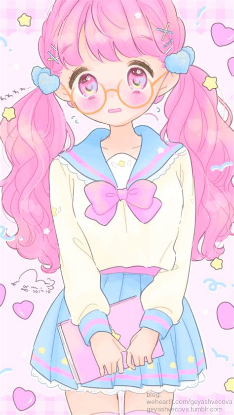 Pastel Anime Girl Wallpapers Top Free Pastel Anime Girl Backgrounds Wallpaperaccess