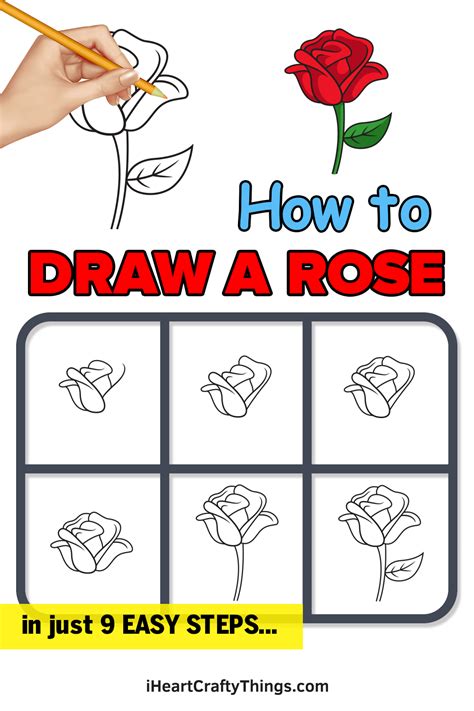 How To Draw A Beautiful Rose Flower Step By Easy Best Flower Site