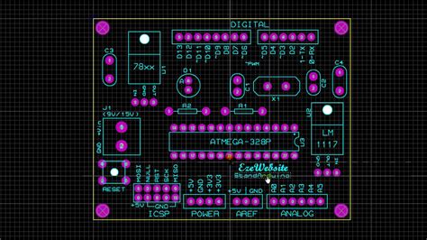 PROTEUS ISIS ARES CONSTRUINDO UMA PCI PARA O ARDUINO UNO COM O CI