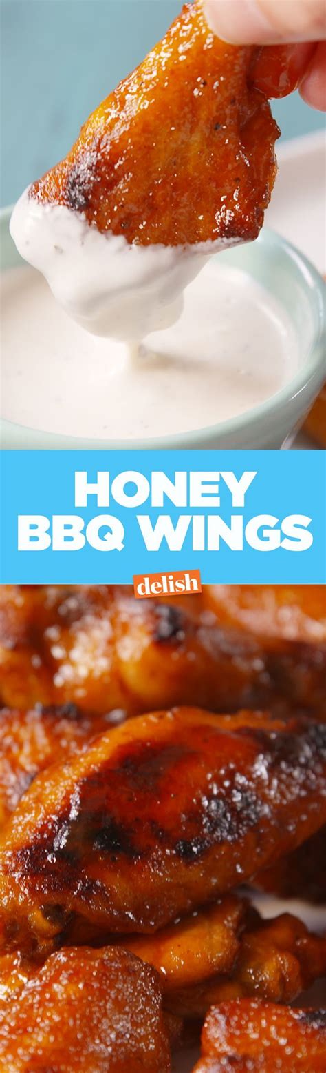 Honey Bbq Wings Have The Most Addicting Sauce Recipe Honey Bbq Wing Recipes Honey Bbq Wings