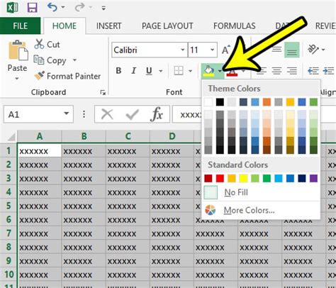 How To Fill Color In Excel