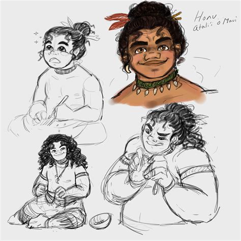 My Oc Honu Son Of Maui And Moana Honu Disney Fan Art Tales Deviantart Male Sketch Disney