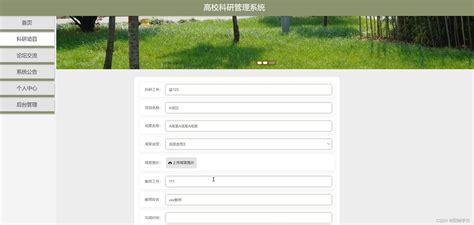 springboot毕设项目高校科研管理系统v2j12（java vue mybatis maven mysql） csdn博客