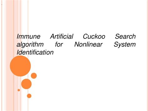 cuckoo search algorithm