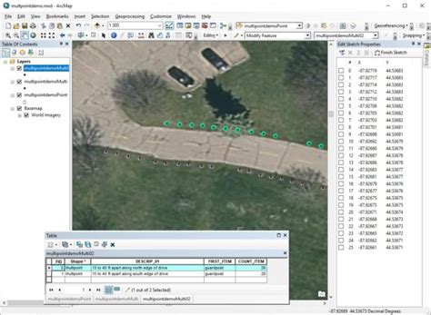Feature Data Example Of Multipoint Geometry Otter Geospatial