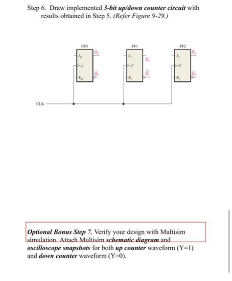 solved design a three bit up down binary counter using j k