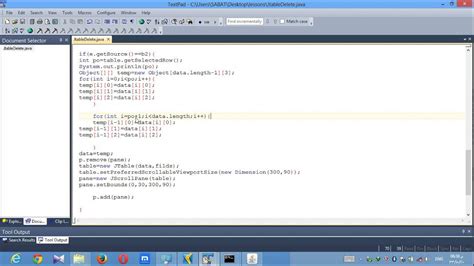 jtable delete row in java swing by kurdish youtube