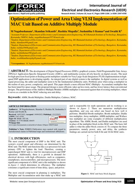 pdf optimization of power and area using vlsi implementation of mac unit based on additive
