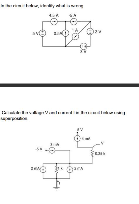 Solved In The Circuit Below Identify What Is Wrong Chegg