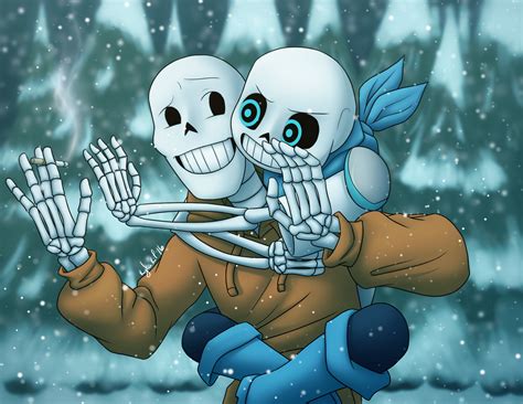 Underswap Sans And Papyrus By Northstar2x On Deviantart