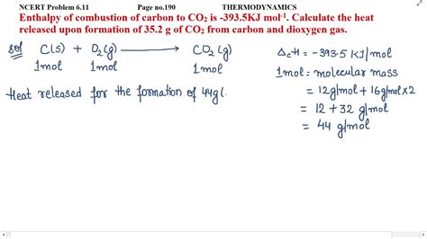 Enthalpy Of Combustion Of Carbon To CO2 Is 393 5KJ Mol 1 Calculate