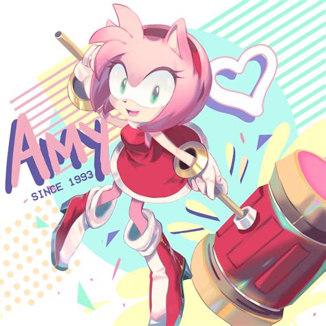 Amy Rose Sonic Drawn By Skizze Danbooru