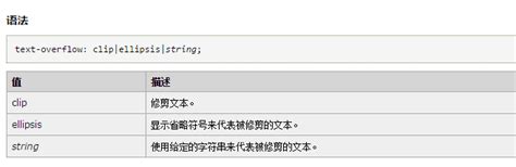 不值一提，却又不得不提的“css文本超出部分省略号代替” 生旦净末丑 博客园