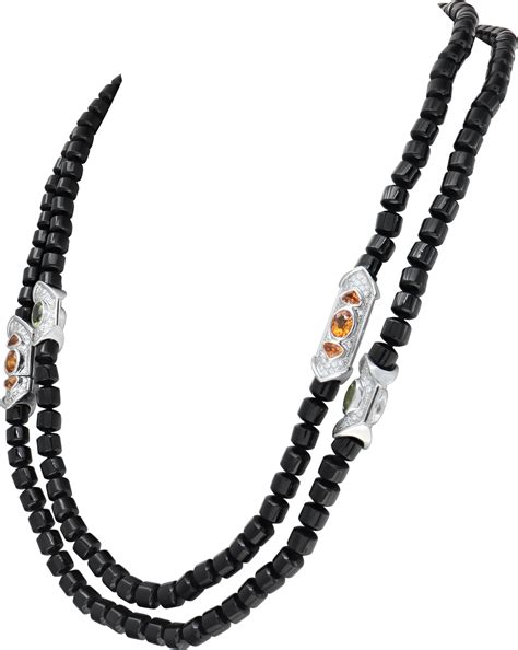 Marina B Yves Collection 18k White Gold Long Necklace