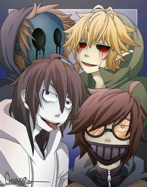 Eyeless Jack Jeff The Killer Ben Drowned Ticci Toby Akanbe Sticking Tongue Creepypasta