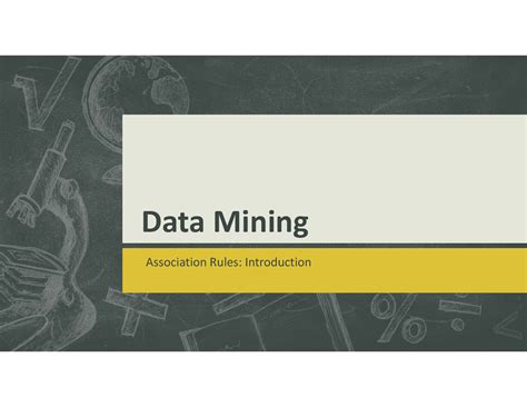 Association Rules Introduction Data Mining Association Rules