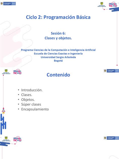 clases y objetos pdf objeto informática programación