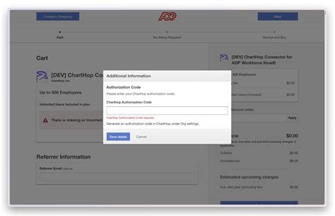 installing the adp data connector charthop documentation