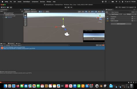 new to unity trying to import blender animations apple silicone questions and answers unity