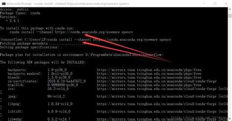 win10 anaconda3环境安装opencv3 4（仅需三行代码） conda install opencv 3 4 10 csdn博客