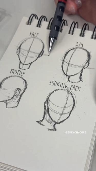 How To Draw Faces From Different Angles Art Tutorial In 2024 Pencil