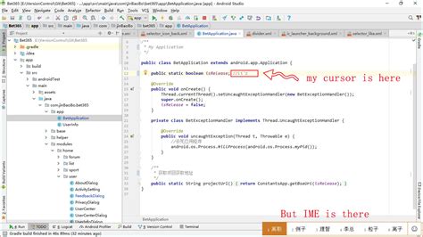 In Android Studio The Input Method Editor Can T Follow Cursor Stack