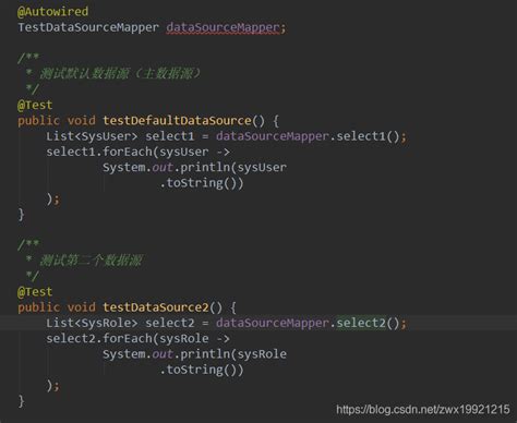 springboot动态数据源切换 多数据源配置 dynamicdatasourcecontextholder csdn博客