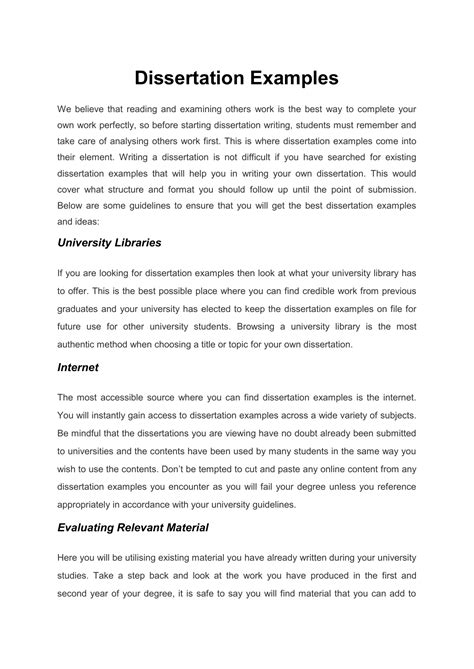 Dissertation Examples