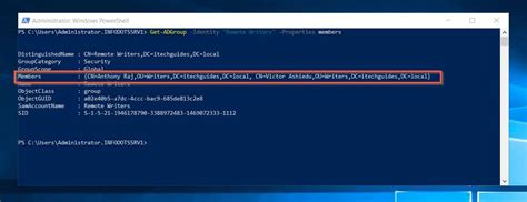list ad group members powershell 4 methods
