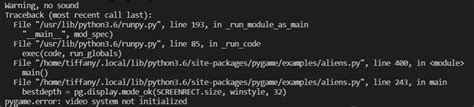 pygame error video system not initialized on vscode with wsl ubuntu terminal in local env