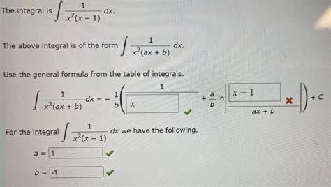 solved the integral is ∫x2 x−1 1dx the above integral is of